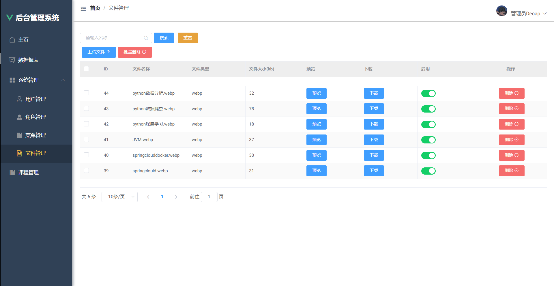 GitHub - wDecap/springbootbackstage: 后台管理系统，一个基于springboot和vue写的前后端分离项目。